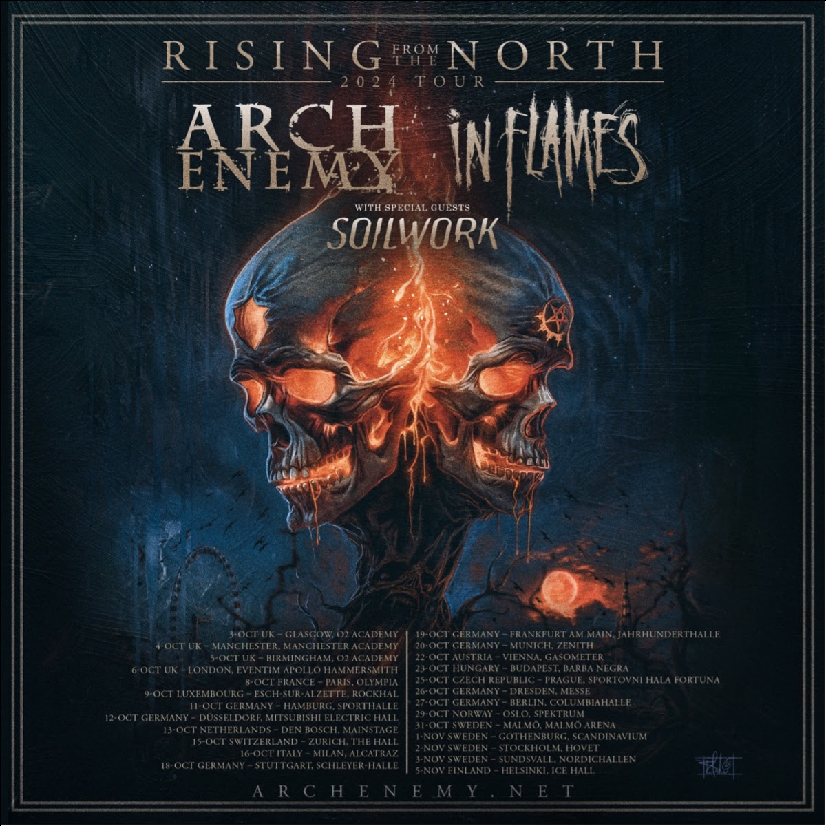 Arch Enemy K ndigen Rising From The North Tour 2024 Mit Co Headliner Arch Enemy K ndigen Rising From The North Tour 2024 Mit Co Headliner